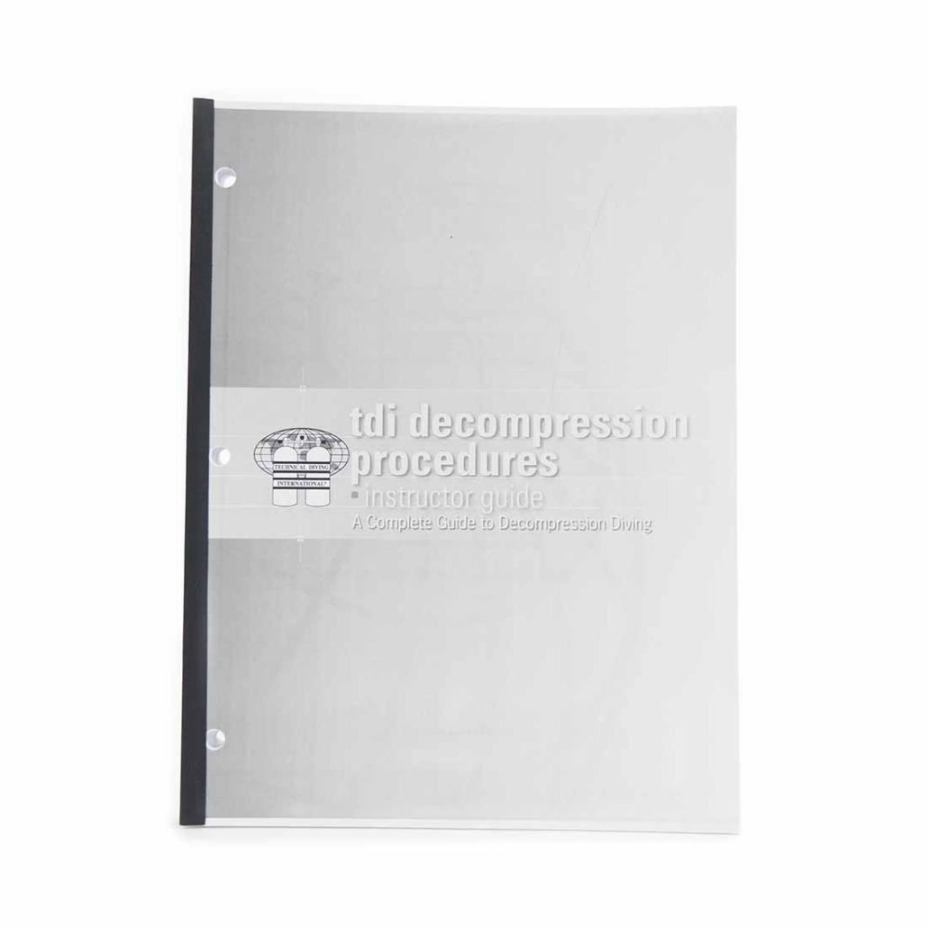 TDI Decompression Procedures Instructor Guide - International Training ...